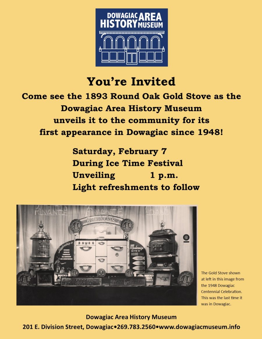 Gold Stove Exhibit Opening Dowagiac Area History Museum